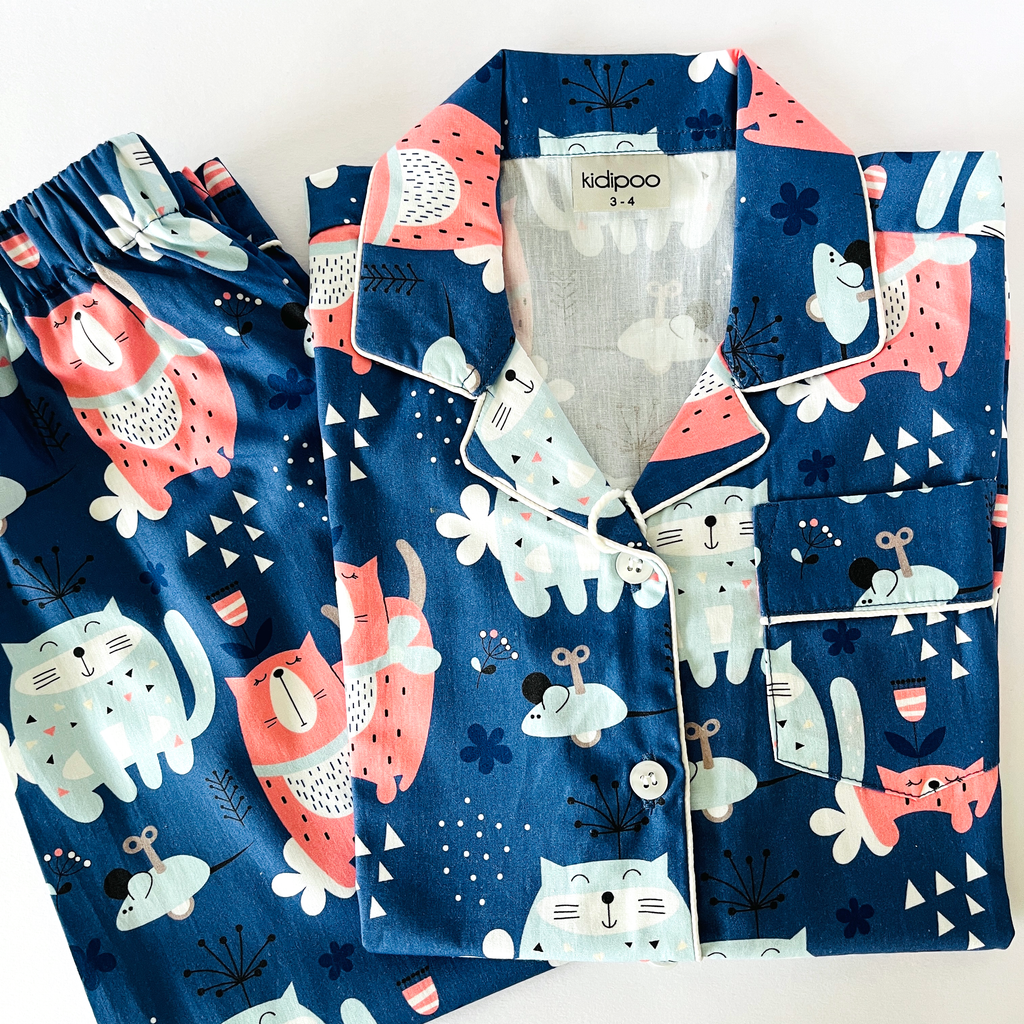 Smiley Kitten Night Suit